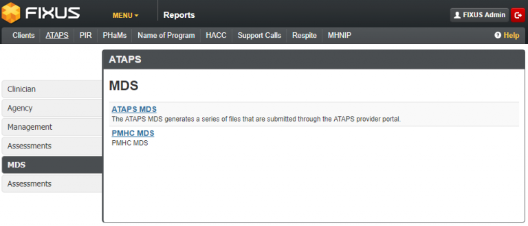 Minimum Data Set Validation – Fixus Technologies Documentation